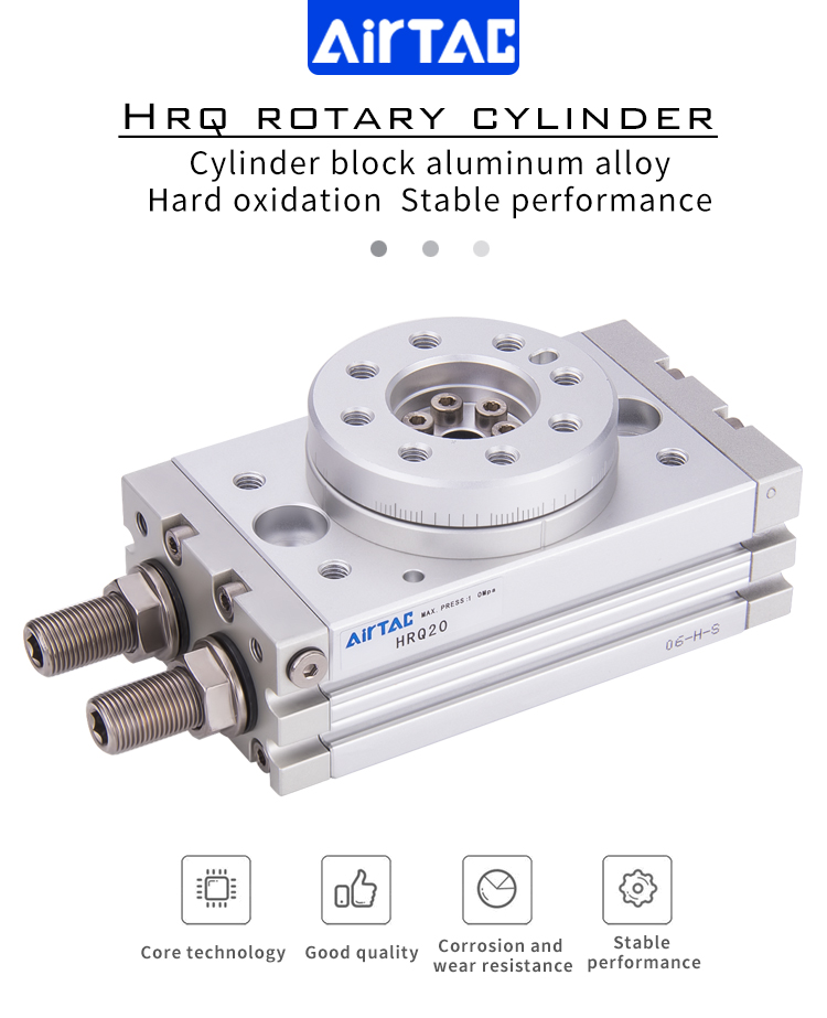 Airtac Hrq2/3/7/10/20/30/50/70/100a Xi Lanh Xoay Khí Nén 180 Độ 90 Độ – Công Xưởng Máy - Vật Tư ...