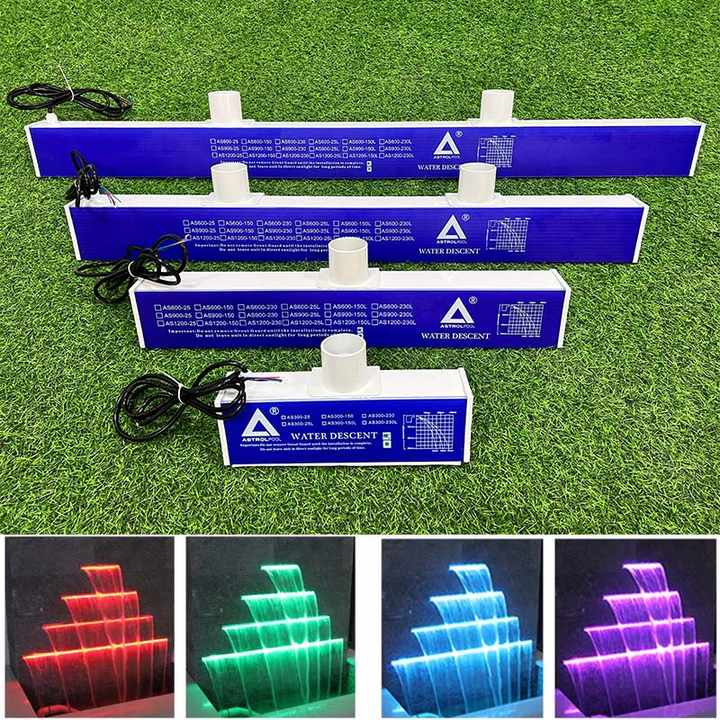 Swimming Pool Waterfall Wall Water Fountain Decoration Sheer Acrylic ...