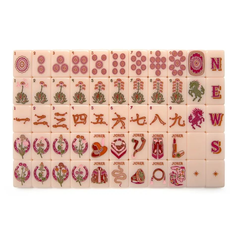 Custom Single Mahjong Tiles Luxury Mahjong Set Acrylic Engraved 160 ...