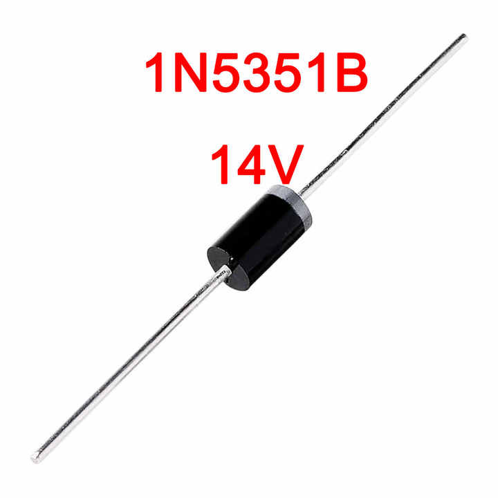 1N5351B 14V Zener Diode - 5W, DO-15 Package, UMAKER Brand