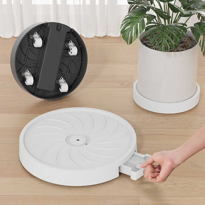 Large Capacity and Sturdy Plastic Movable Trays for Flowerpots Suitable ...