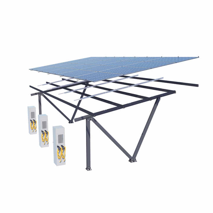 Solar Carport - Durable and Efficient Pergola Structure