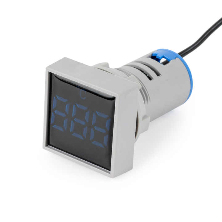 22mm Mini Blue Digital Thermometer Led Display Centigrade High Accuracy ...