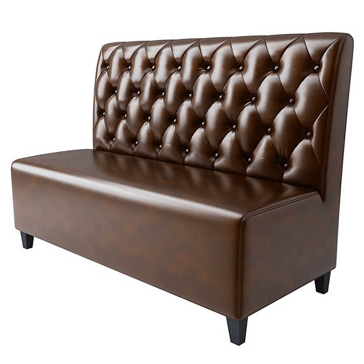 Modern Restaurant Leather Chesterfield Booth Seating