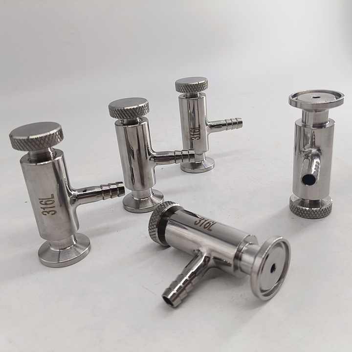 DN15 Manual Power Diaphragm Sampling Valve Stainless Steel Sanitary Tri ...