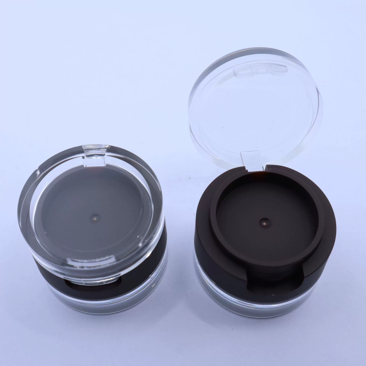 Trending Round Eyeshadow Case Mini Plastic Foundation Bottle With ...