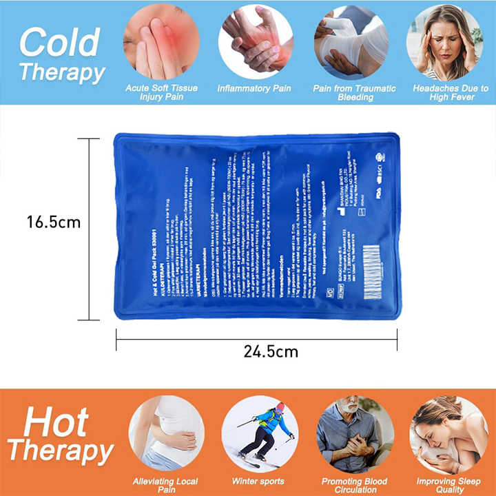 High Quality ODM Reusable Hot Cold Therapy Gel Wrap Warm and Cold ...