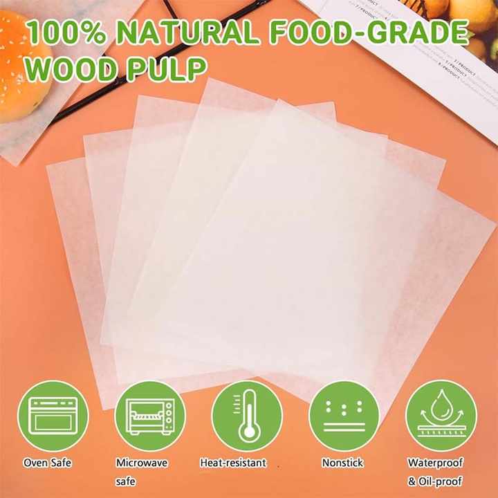 Dry Wax Paper Sheets for Food Greaseproof Sandwich Wrapping Interfolded ...
