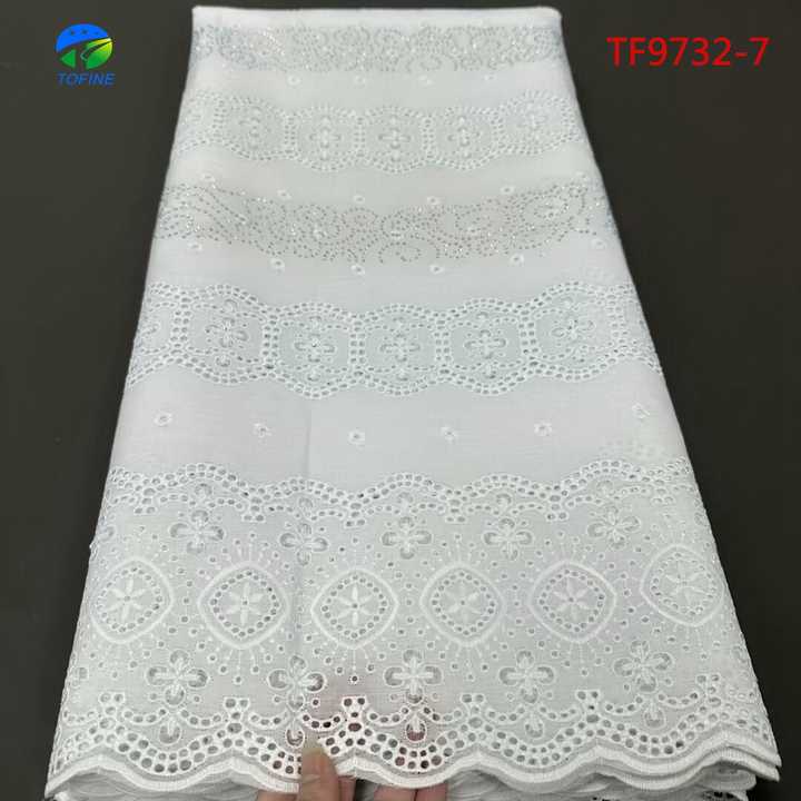 8 Types White swiss Lace Different Designs High-quality Cotton Lace ...