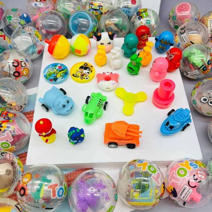 50mm Plastic Capsule Toy Mini Round Shape Ball Toy Unisex Kids ...