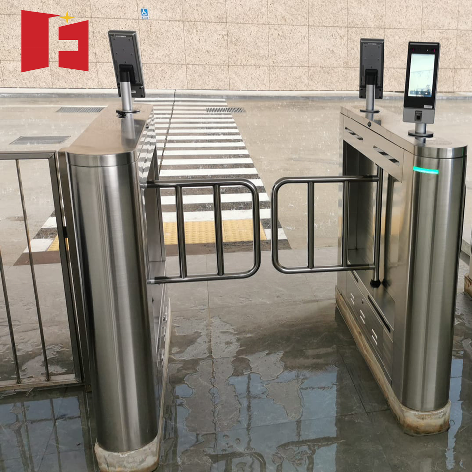 High Security Gym RFID Access Control Automatic Turnstile Swing Speed ...