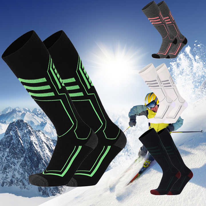 Wholesale Winter Thick Outdoor Running Terry Bottom Warm Stockings Knee ...