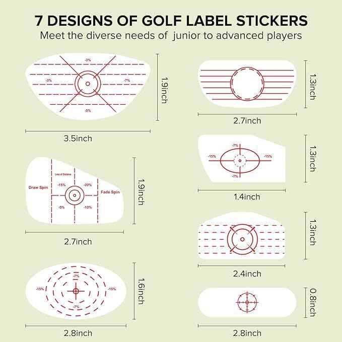 Custom Golf Clubs Labels Golf Impact Stickers Golf Impact Tape Label ...