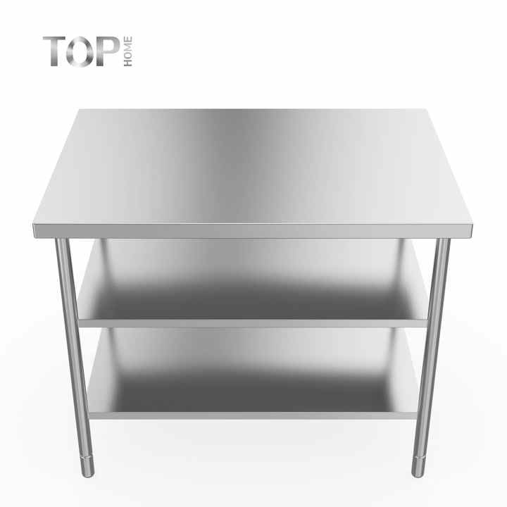 2025 New Design Three-Layer Open Structure Workbench Stainless Steel ...