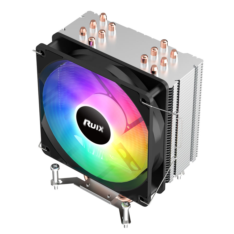 Ruix X6000 Pro Air Cooler - Efficient 6-Heatpipe RGB LED