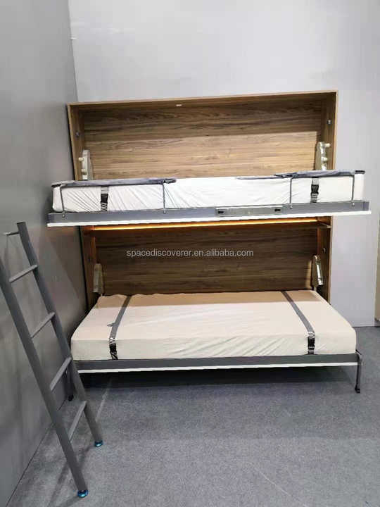 Space Saving Custom Smart Horizontal Hidden Folding Bunk Wall Murphy ...