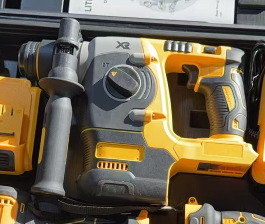 High Power 21V Cordless Electric Brushless Rotary Hammer Drill DIY ...