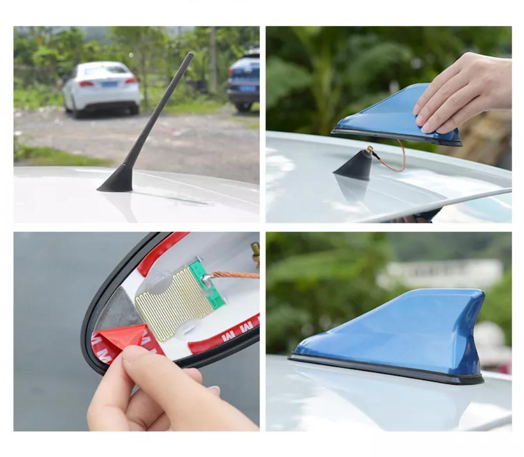 New universal shark fin car antenna for signal decoration radio car ...