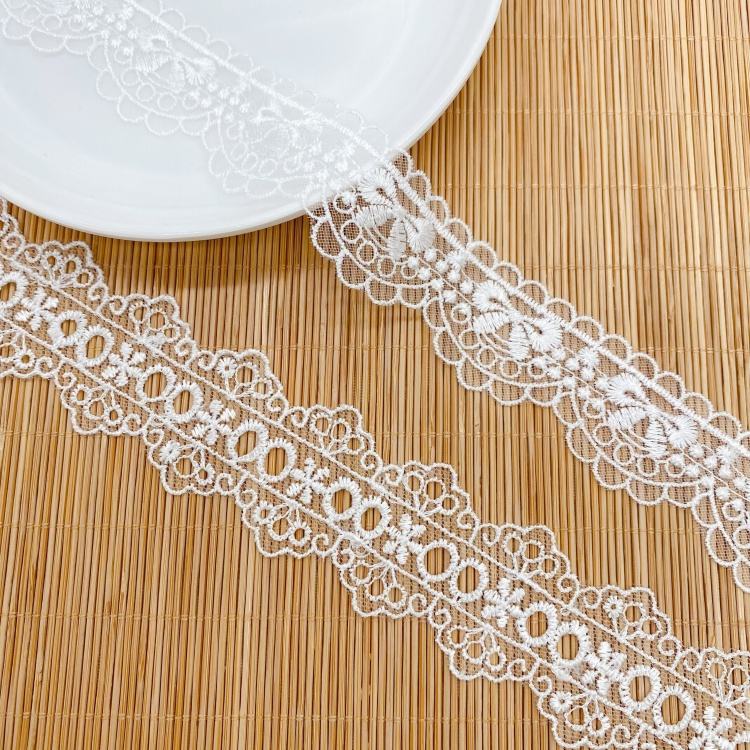 Water-soluble Polyester Lace Fashion Embroidery Accessories for Shoes ...