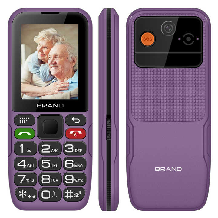 4G Senior Smart bar Phone with Keypad Cradle Optional Dual Sim 1800 MAh ...