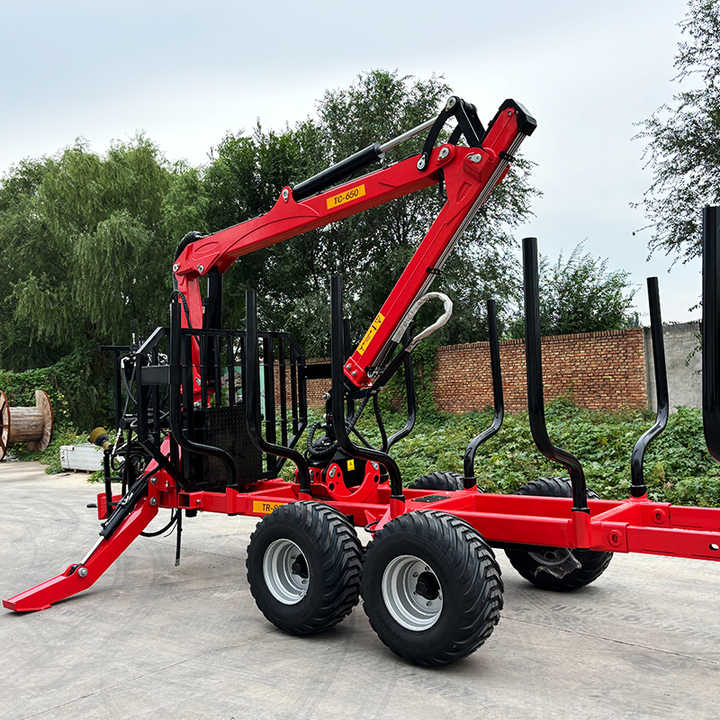 Remote Control Hydraulic ATV Farm Tractor Timber Winch with Crane ...