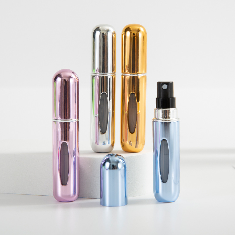 10ml Refillable Glass Perfume Atomizer Spray Cap Flat Shape Hot ...