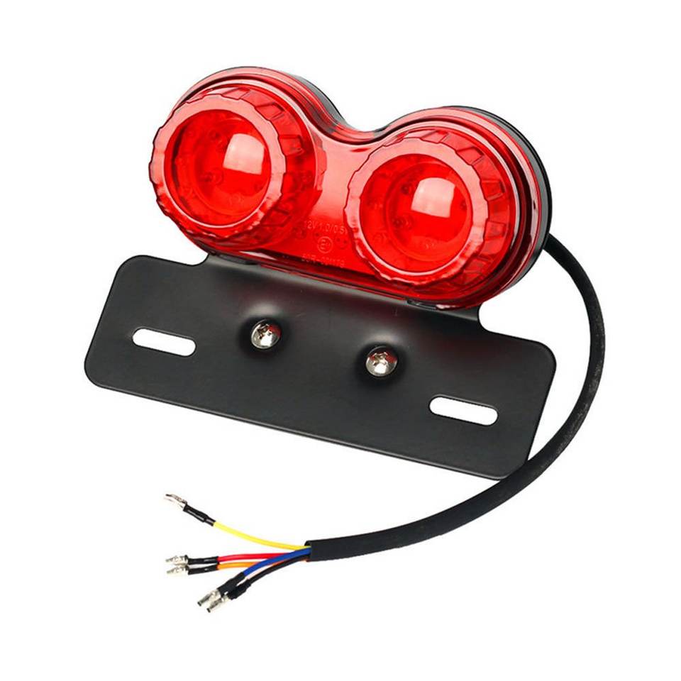 Integrated 40-LED 40W Motorcycle Tail Light with Running Lamp Brake ...