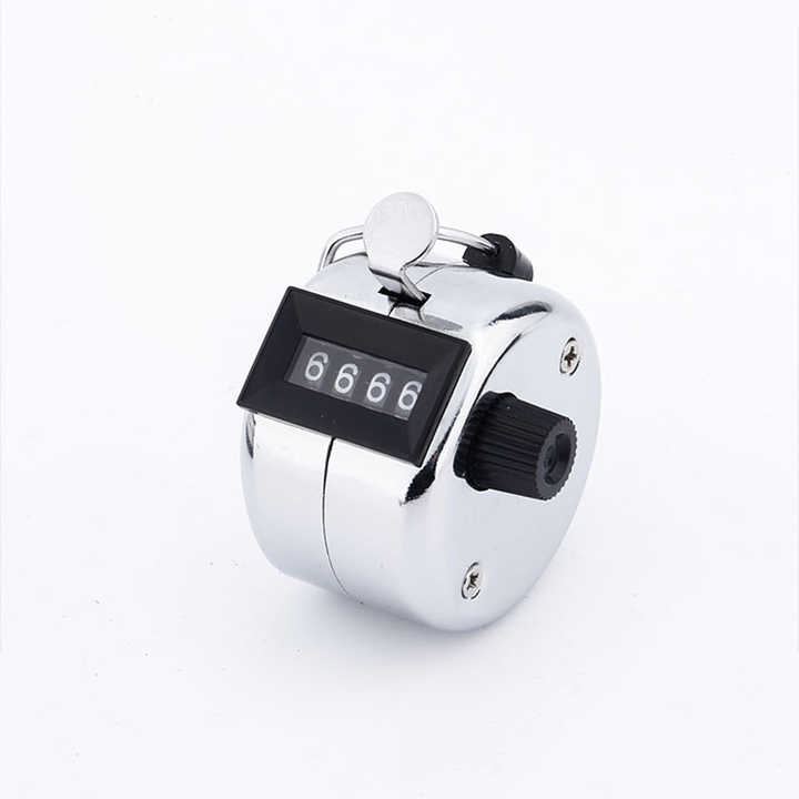 Portable Plastic Tally Counter with 4 Digits for Accurate Counting