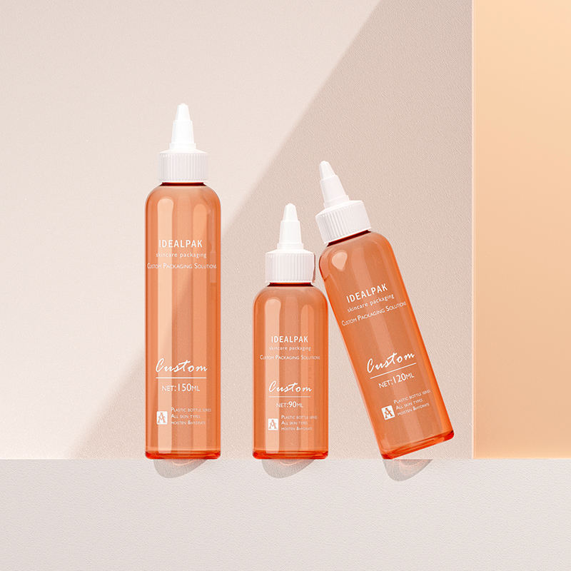 Refillable Squeeze Hair Oil Applicator Bottle Cosmetic Packaging Orange ...