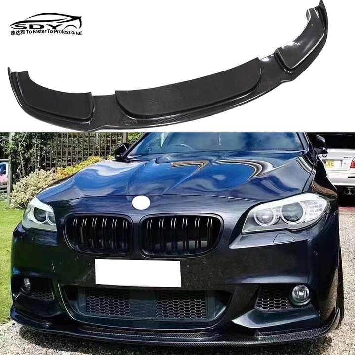 F10 M Sport HM Style Carbon Fiber Front Lip Front Bumper Lip Front ...