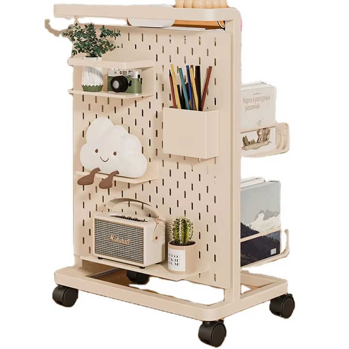 Creative Cavity Board Storage Rack Trolley Kitchen Bathroom Steel Multi ...