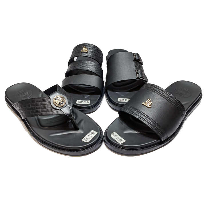 Classic Black Custom-made slippers for Men Anti-slip and Soft Summer ...