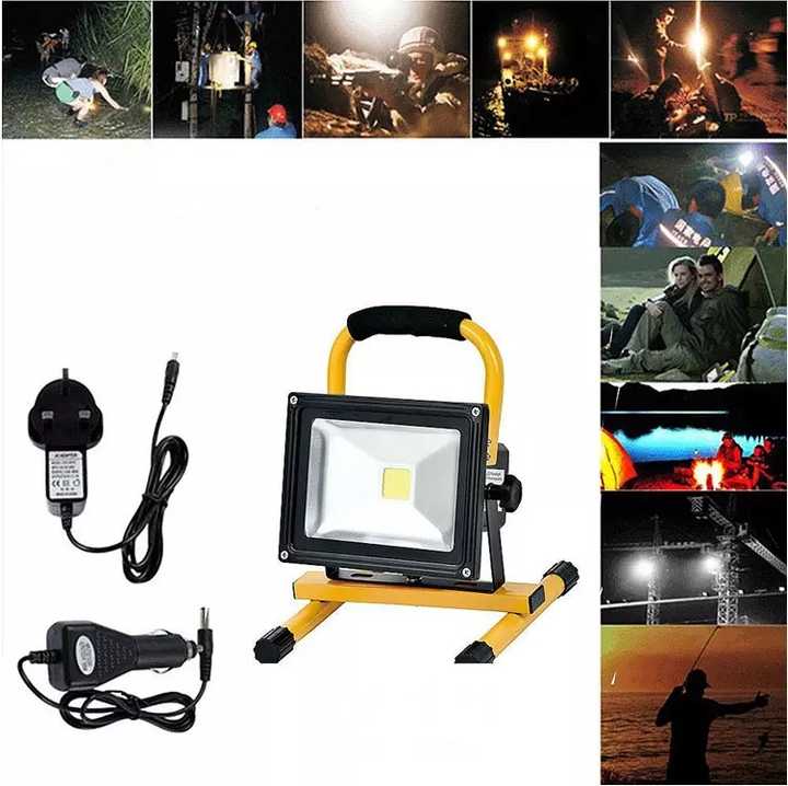Portable Rechargeable LED Flood Light - Outdoor Lighting