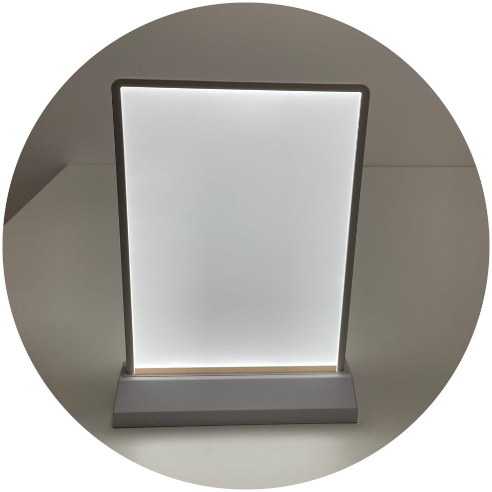 Battery Rechargeable A4 A5 Advertising Acrylic Restaurant LED Light Box ...