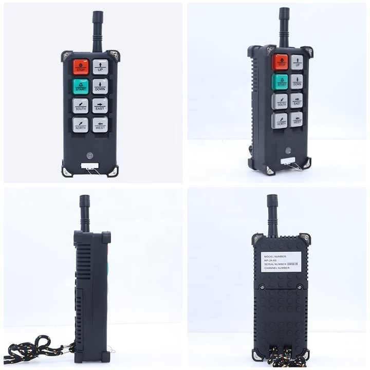 Factory Direct 6-Button Single Speed Waterproof Industrial Crane Hoist ...