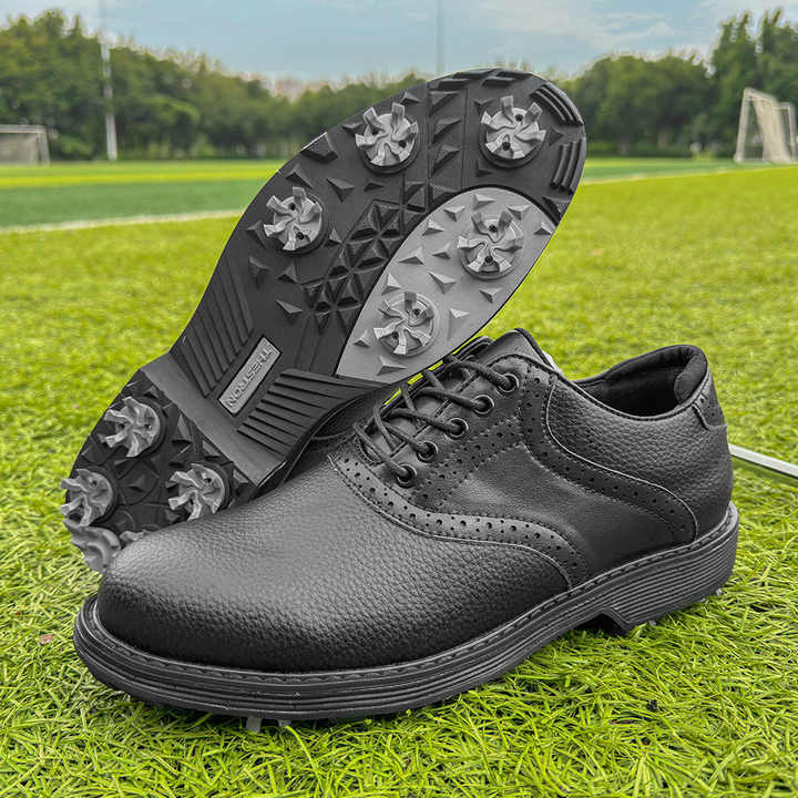 Professional Men's Autumn Golf Shoes Mesh Brogue Casual Business ...