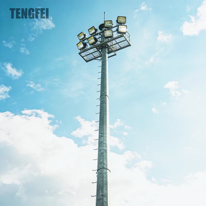 Tengfei Aluminum High Mast Pole Light with HID Floodlight IP66 Rated ...