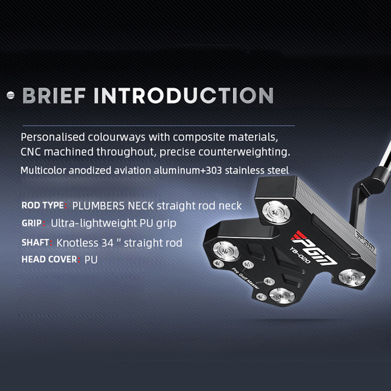 PGM TUG046 customisable club golf putter cnc milled weighted golf putter-企业官网