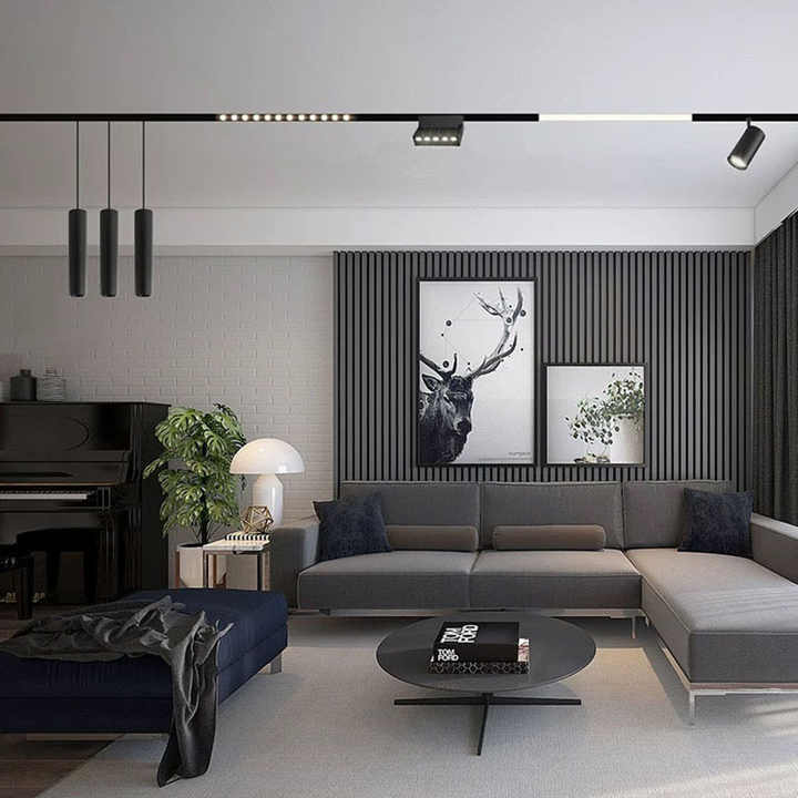 Antiglare Design Dimmable Magnetic Track Light Folding Grille Light ...