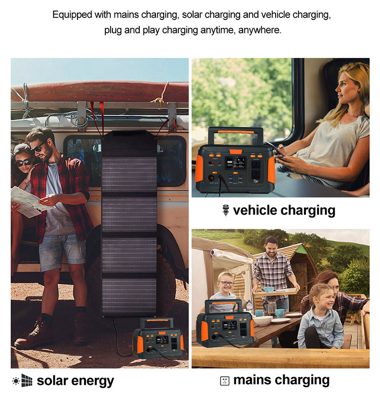 110V 220V Li-ion Battery Off Grid Portable Solar Generator 1000W 1500W ...