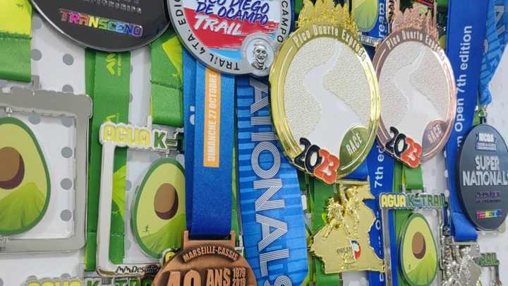 Custom Designed 3D Soft Enamel 5K Run Medal Gold Silver Copper Double ...