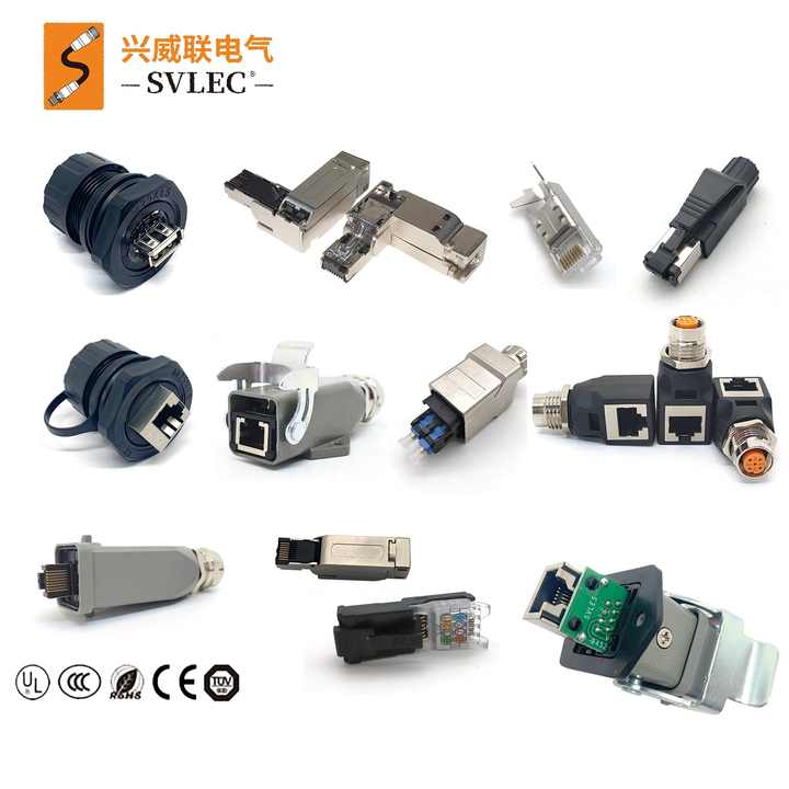 IP68 Front Panel Mounted Male Female Waterproof Rg45 Rj45 Connector ...
