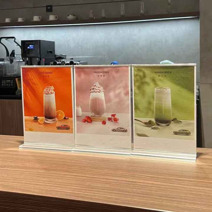 Wholesale Custom L-shaped T Shape Display Stand Horizontal Acrylic Sign ...