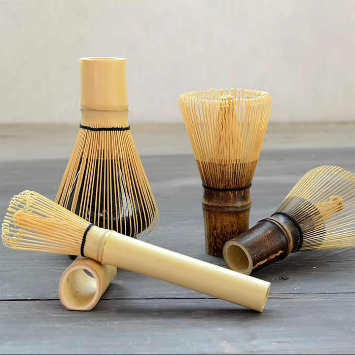 Customized Logo Handcrafted Bamboo Matcha Whisk - 100 Prongs