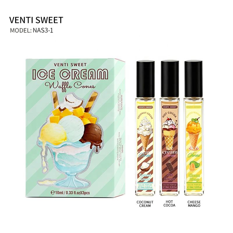 VENTI SWEET Ice Cream Scented Eau De Parfum Spray 10ml/3 Bottles Long ...