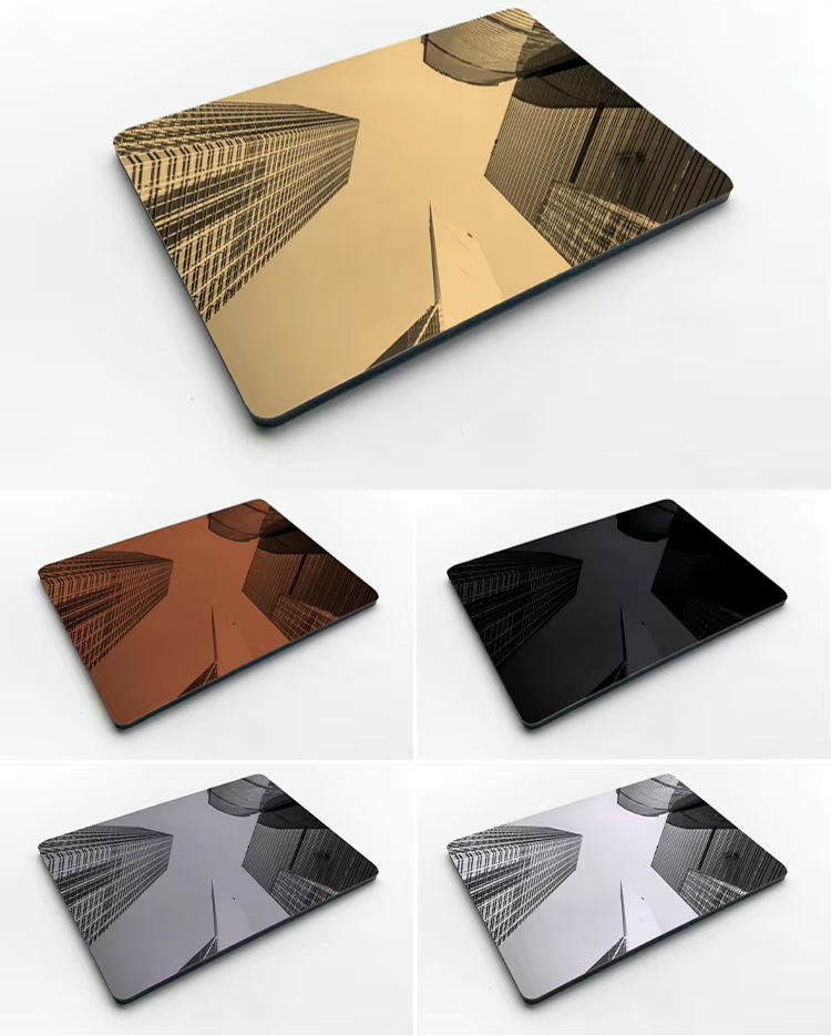 New Design PVC Wall Panel with Bamboo Charcoal Mirror Cladding Fire ...