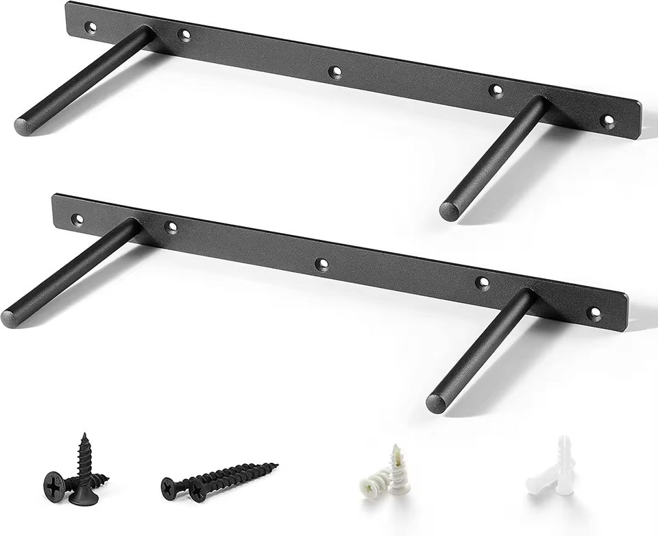 Floating Shelf Bracket Kit - Customizable Wall Shelf Hardware System ...