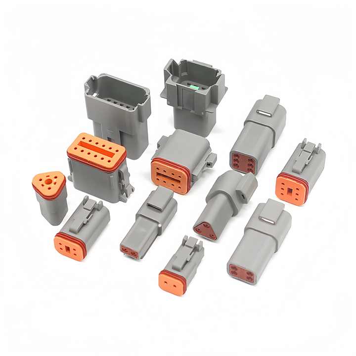 DT Series Male/Female Electrical Connector Copper Contacts Nylon ...