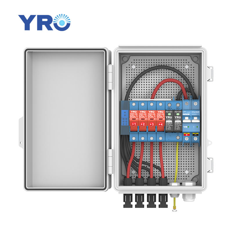 YRO 4 String PV Combiner Box Solar Lightning 550V 15a Fuse Holder 63a ...