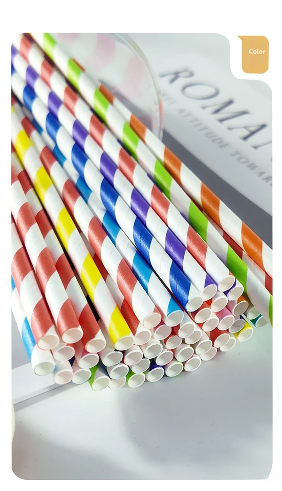Big Biodegradable Individually Wrapped Paper Straws High Quality ...
